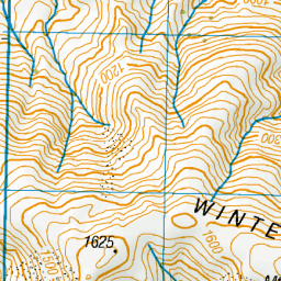 WINTERSLOW RANGE, Canterbury - NZ Topo Map