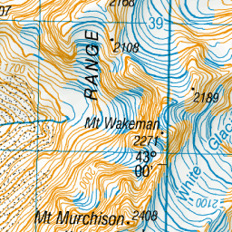Mount Murchison, Canterbury - NZ Topo Map