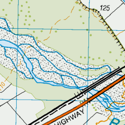 Rangitata River, Canterbury - NZ Topo Map