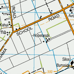 Burnside, Canterbury - NZ Topo Map