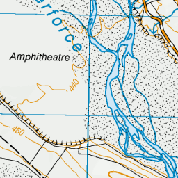 Amphitheatre, Canterbury - NZ Topo Map