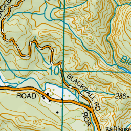 Blackball Creek, West Coast - NZ Topo Map