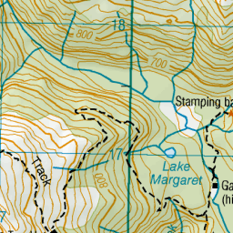 Croesus Top Hut, West Coast - NZ Topo Map