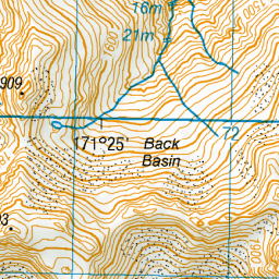 BIRDWOOD RANGE, Canterbury - NZ Topo Map
