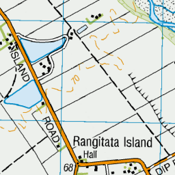 Rangitata Island, Canterbury - NZ Topo Map