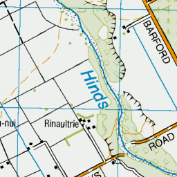 Hinds River, Canterbury - NZ Topo Map