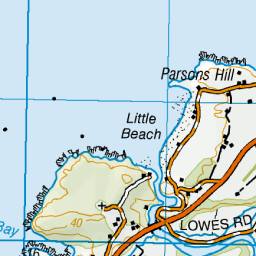 Joyce Bay, West Coast - NZ Topo Map