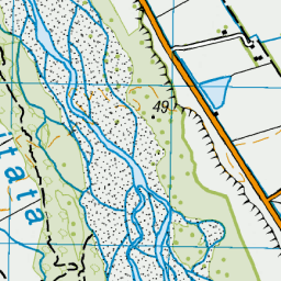 Rangitata River, Canterbury - NZ Topo Map