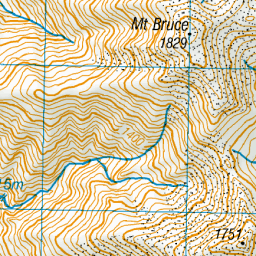 Mount Bruce, Canterbury - NZ Topo Map