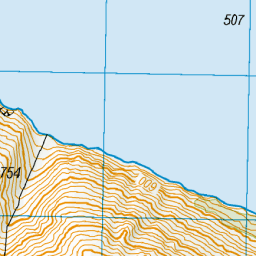 Lake Coleridge, Canterbury - NZ Topo Map