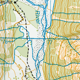 Basins Hut, Canterbury - NZ Topo Map