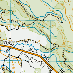 Molloy Creek, West Coast - NZ Topo Map