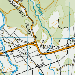 Atarau, West Coast - NZ Topo Map