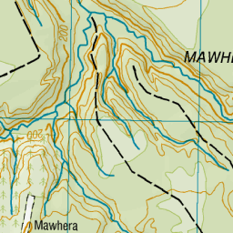 MAWHERA FOREST, West Coast - NZ Topo Map