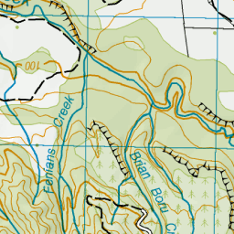 Brian Boru Creek, West Coast - NZ Topo Map
