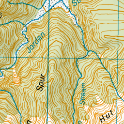 Jordan Stream, Canterbury - NZ Topo Map