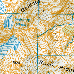 Rome Ridge, Canterbury - NZ Topo Map