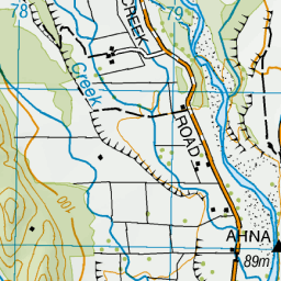 Granity Creek, West Coast - NZ Topo Map