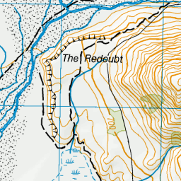 The Redoubt, Canterbury - NZ Topo Map