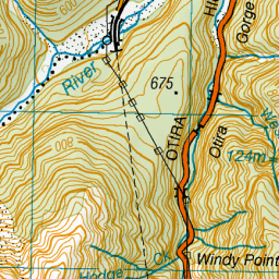 Windy Point, West Coast - NZ Topo Map
