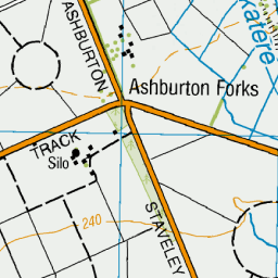 Ashburton Forks, Canterbury - NZ Topo Map
