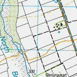 North Branch Ashburton River/Hakatere, Canterbury - NZ Topo Map