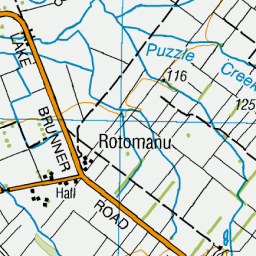 Rotomanu, West Coast - NZ Topo Map