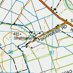 Strathhaven, Canterbury - NZ Topo Map