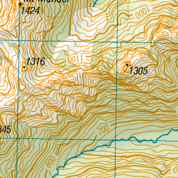Mount Mendel, West Coast - NZ Topo Map