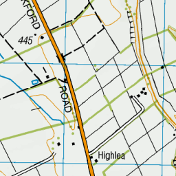 Highlea, Canterbury - NZ Topo Map