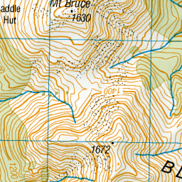 Mount Bruce, Canterbury - NZ Topo Map