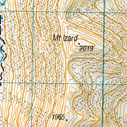 CRAIGIEBURN RANGE, Canterbury - NZ Topo Map