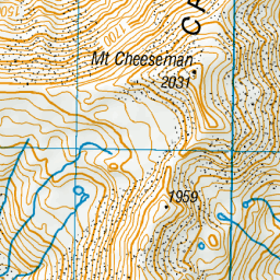 Mount Cheeseman, Canterbury - NZ Topo Map
