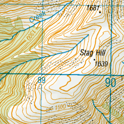 Stag Hill, Canterbury - NZ Topo Map