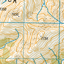 BLACK RANGE, Canterbury - NZ Topo Map