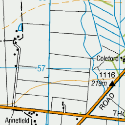 Coleford, Canterbury - NZ Topo Map