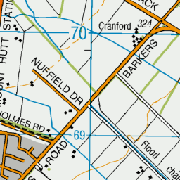 Cranford, Canterbury - NZ Topo Map