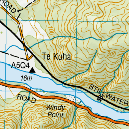 Windy Point, West Coast - NZ Topo Map