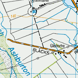 Strathnaver, Canterbury - NZ Topo Map