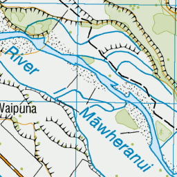 Waipuna, West Coast - NZ Topo Map