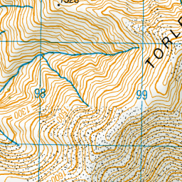 TORLESSE RANGE, Canterbury - NZ Topo Map