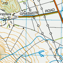 Grasmere, Canterbury - NZ Topo Map