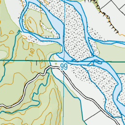 Ahaura River, West Coast - NZ Topo Map