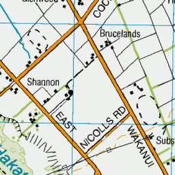 Shannon, Canterbury - NZ Topo Map