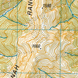 SAVANNAH RANGE, Canterbury - NZ Topo Map