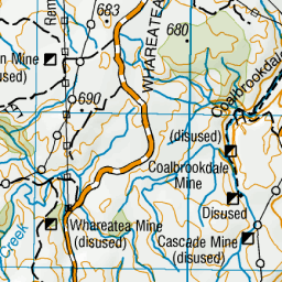 Coalbrookdale Mine, West Coast - NZ Topo Map