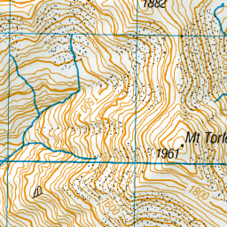 Mount Torlesse, Canterbury - NZ Topo Map