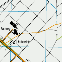 Liddesdale, Canterbury - NZ Topo Map