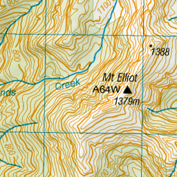 Mount Elliot, West Coast - NZ Topo Map
