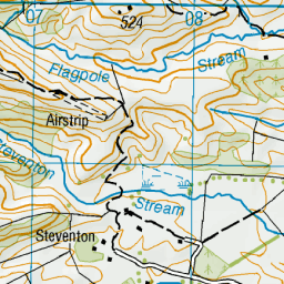 Steventon, Canterbury - NZ Topo Map